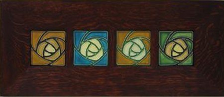 4" Legacy Quad Tile Frame with Dividers , Dard Hunter Studios Template ...