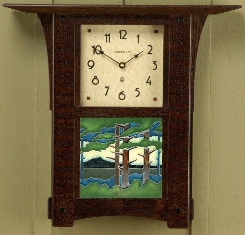 Arts And Crafts Wall Clocks Mission/craftsman/arts & Crafts Arched
