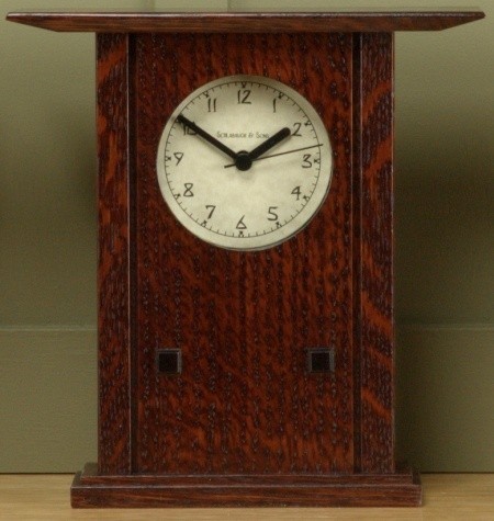 Prairie style Mantle Clock , Dard Hunter Studios Template | DardHunter.com